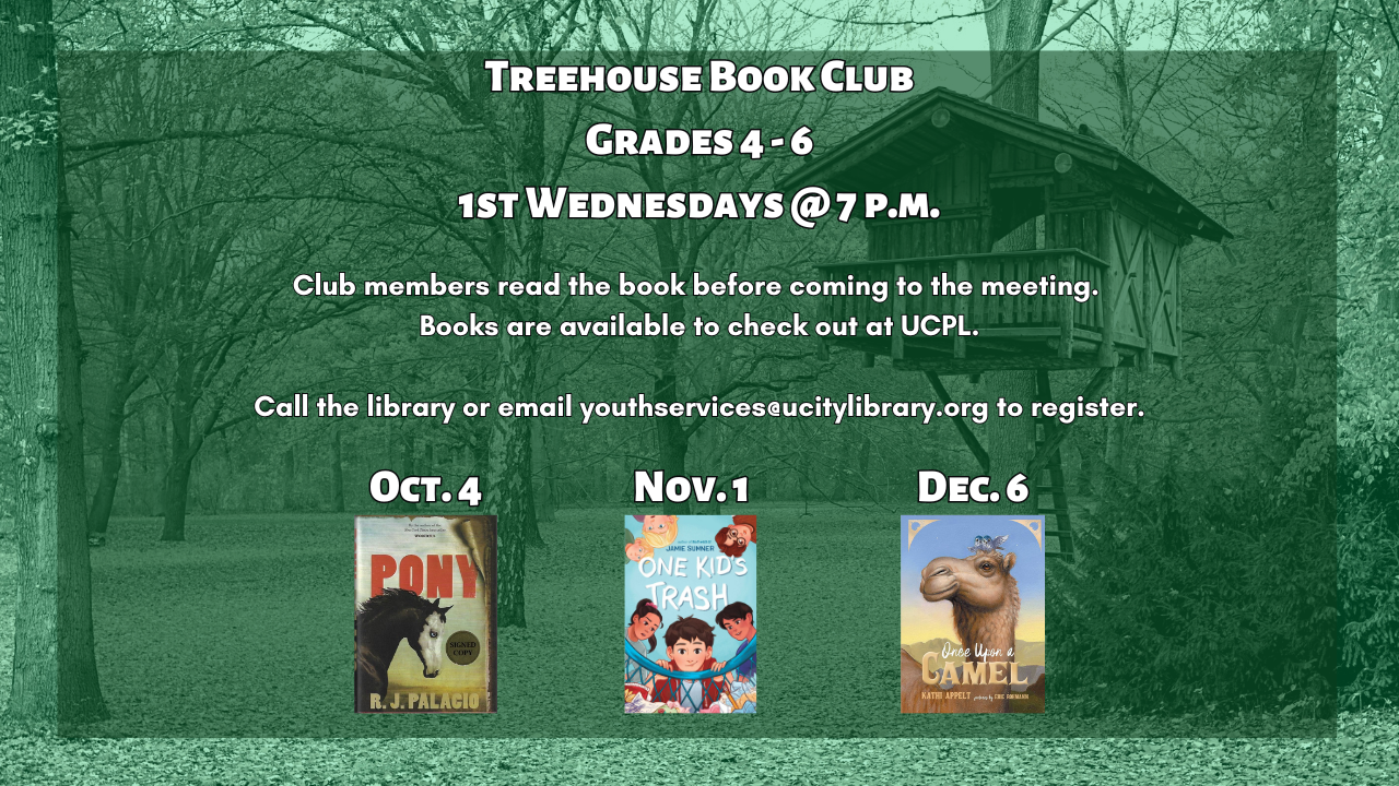 Book Clubs for Kids – University City Public Library